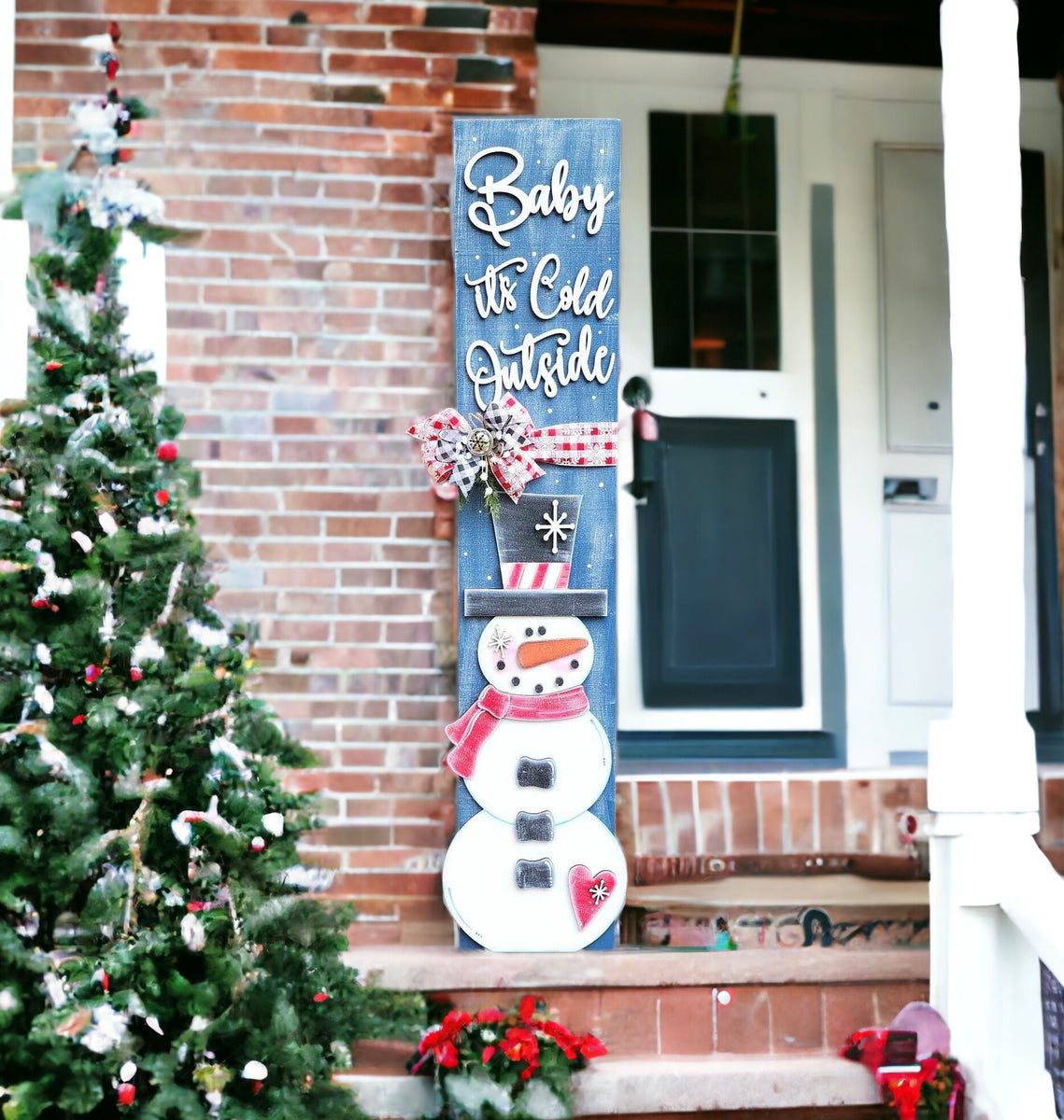 Snowman Porch Leaner – Stacy B Creations